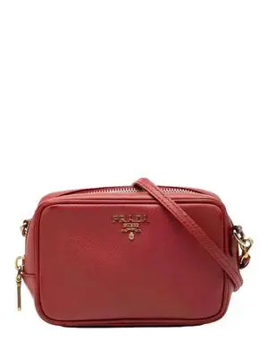 Prada Saffiano Camera Bag - Red