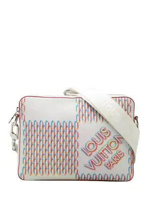 LOUIS VUITTON Damier Spray Trio Messenger Bag - White