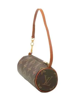 LOUIS VUITTON Monogram Papillon Pochette Handbag - Brown