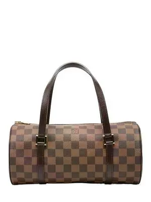 LOUIS VUITTON Damier Ebene Papillon 26 Handbag - Brown