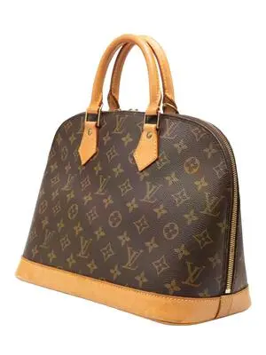 LOUIS VUITTON Monogram Alma Pm Handbag - Brown