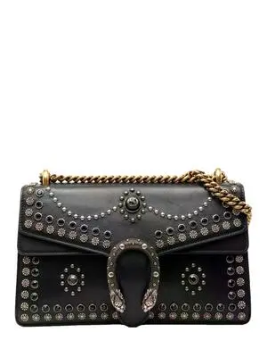 Gucci Dionysus Medium Studded Shoulder Bag - Black