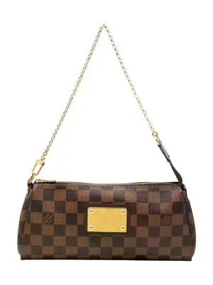 LOUIS VUITTON Damier Ebene Eva Satchel - Brown