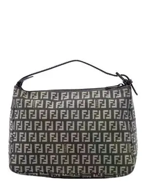 Fendi Zucchino Canvas Handbag - Brown