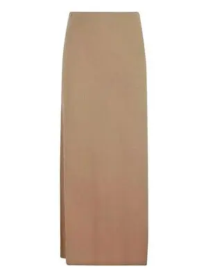 Gabriela Hearst Knitted Cashmere Skirt - Neutrals