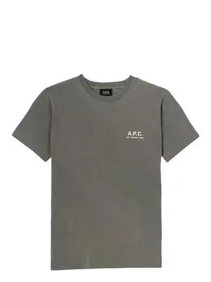 A.p.c. Logo-print T-shirt - Grey