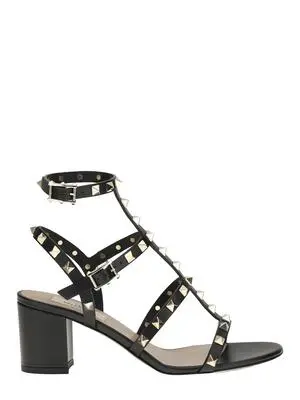 Valentino Garavani Rockstud Strappy Sandals - Black