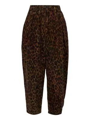 ALLSAINTS Becca Animal Print Trousers - Brown
