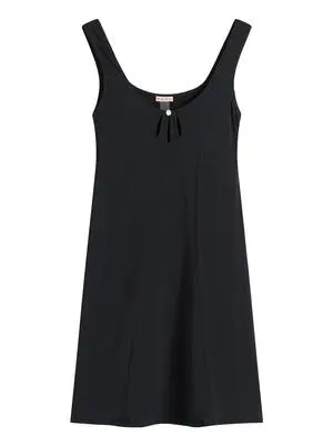 FRUITY BOOTY Satin Cut-out Mini Dress - Black