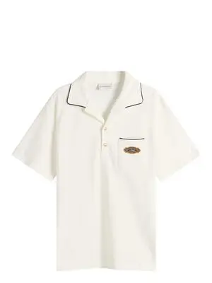 Drole De Monsieur Open Collar Polo Shirt - Off White