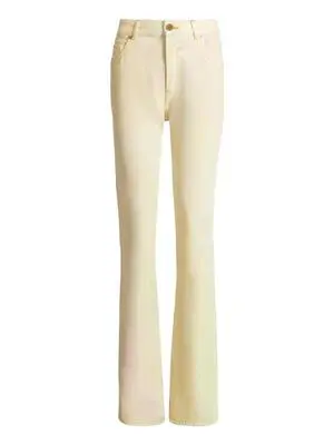 Balmain High-waisted Faded Denim Jeans - Neutrals