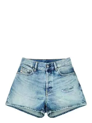 DIESEL® Distressed Denim Shorts - Blue