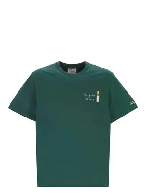 MC2 SAINT BARTH Portofino Embroidered T-shirt - Green