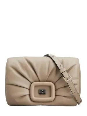 ROGER VIVIER Viv "choc Me" Bag In Leather - Beige