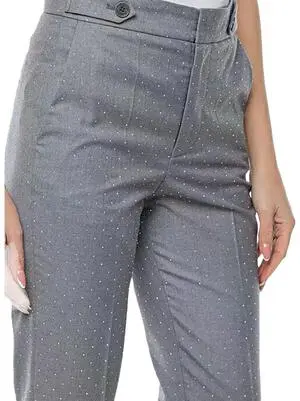 Zadig&Voltaire Panny Strass Tailored Trousers - Grey