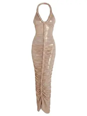Suyty Cannes Glow Maxi Dress - Silver