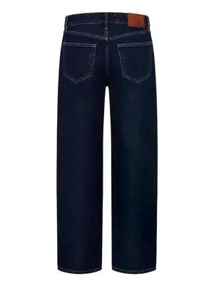 Calvin Klein 90s Logo Patch Jeans - Blue