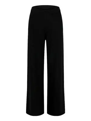 12 STOREEZ Silk Fine-knit Trousers - Black