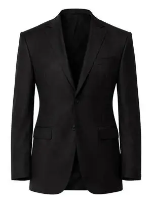 Corneliani Single-breasted Notch-lapel Blazer - Black