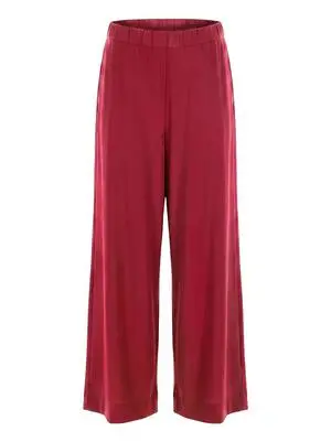 Max Mara Elasticated Wide-leg Trousers - Red