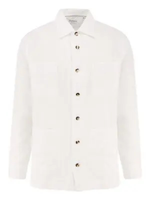 Brunello Cucinelli Easy Fit Guayabera - White