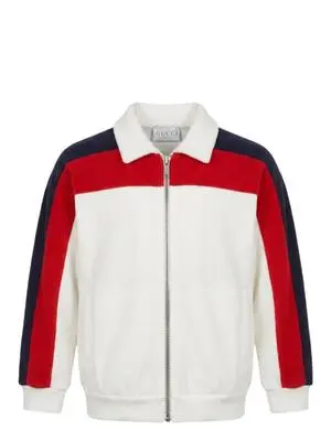 Gucci Striped Zip-up Jacket - White