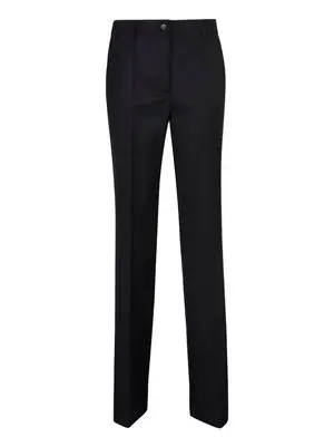 P.a.r.o.s.h Mid-rise Flared Trousers - Black