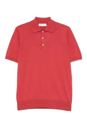 Brunello Cucinelli Short-sleeved Polo Shirt - Red