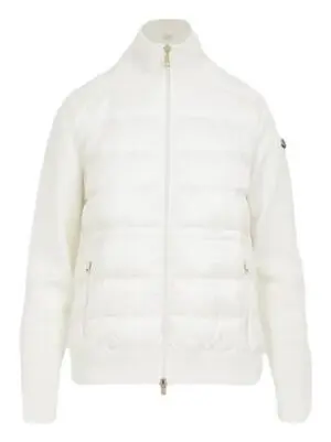 MONCLER Moncler Wool Zip-Up Down Cardigan