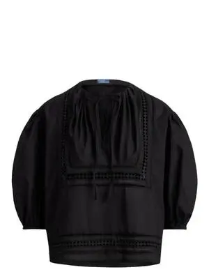 Polo Ralph Lauren Lizzy Puff Sleeve Blouse - Black