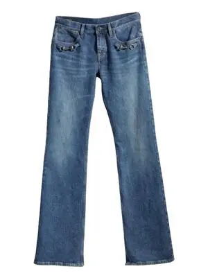 Gucci Classic Flared Leg Jeans - Blue