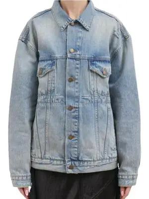 HAIKURE Long-sleeve Denim Jacket - Gray