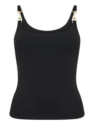 Gucci Horsebit Crêpe Jersey Top - Black