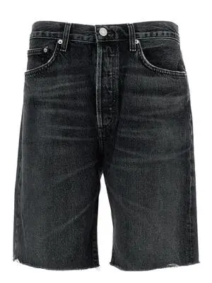 AGOLDE Anson Buttoned Shorts - Black