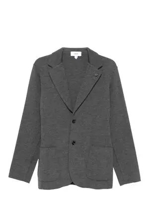 LARDINI Long-sleeve Casual Jacket - Black