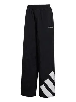 ADIDAS ORIGINALS Oversized Track Pants With Branding Elements - Black/white