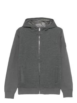 Hugo Boss Zip-up Hooded Sweater - Gray