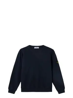 Stone Island Regular Fit Raglan Crew Neck Sweatshirt - Blue