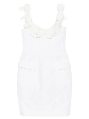 SHUSHU/TONG Bow Pocket Mini Dress - White