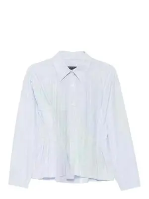 MERYLL ROGGE Striped Pleated Shirt - Blue