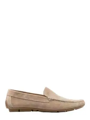 ALBERTO GOZZI Leather Loafers - Neutrals