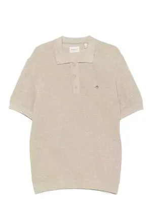 Gant Logo-embroidered Polo Shirt - Neutrals