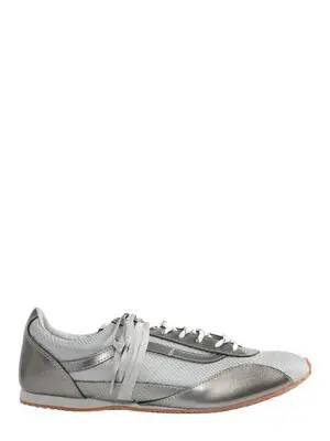 VANS Metallic Finish Lace-up Sneakers - Silver