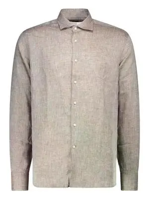 DEPERLU Arthur Linen Shirt - Grey