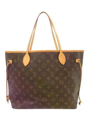 LOUIS VUITTON Monogram Neverfull Mm Tote Bag - Brown