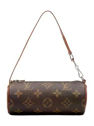 LOUIS VUITTON Monogram Papillon Pochette Handbag - Brown