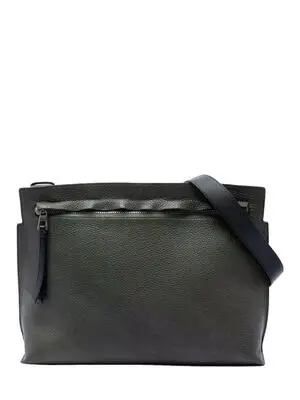 Loewe Leather Anagram T Pouch Crossbody Bag - Green