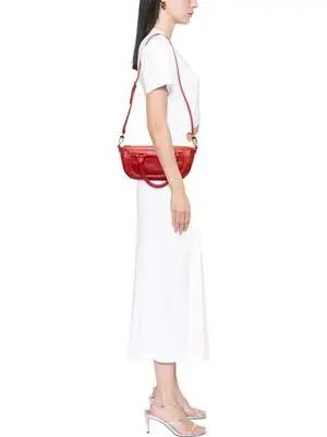 LOUIS VUITTON Epi Dhanura Pm Satchel - Red