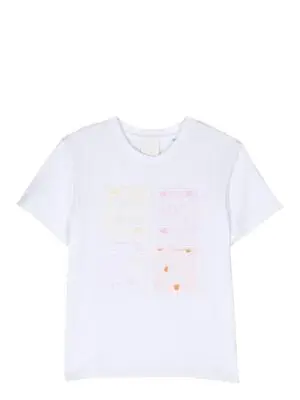 Givenchy Logo Embroidered T-shirt - White
