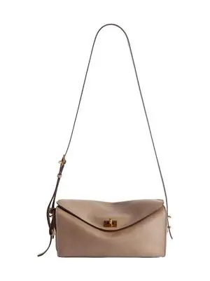 Balenciaga Le 7 Shoulder Bag Medium - Biscuit/plum